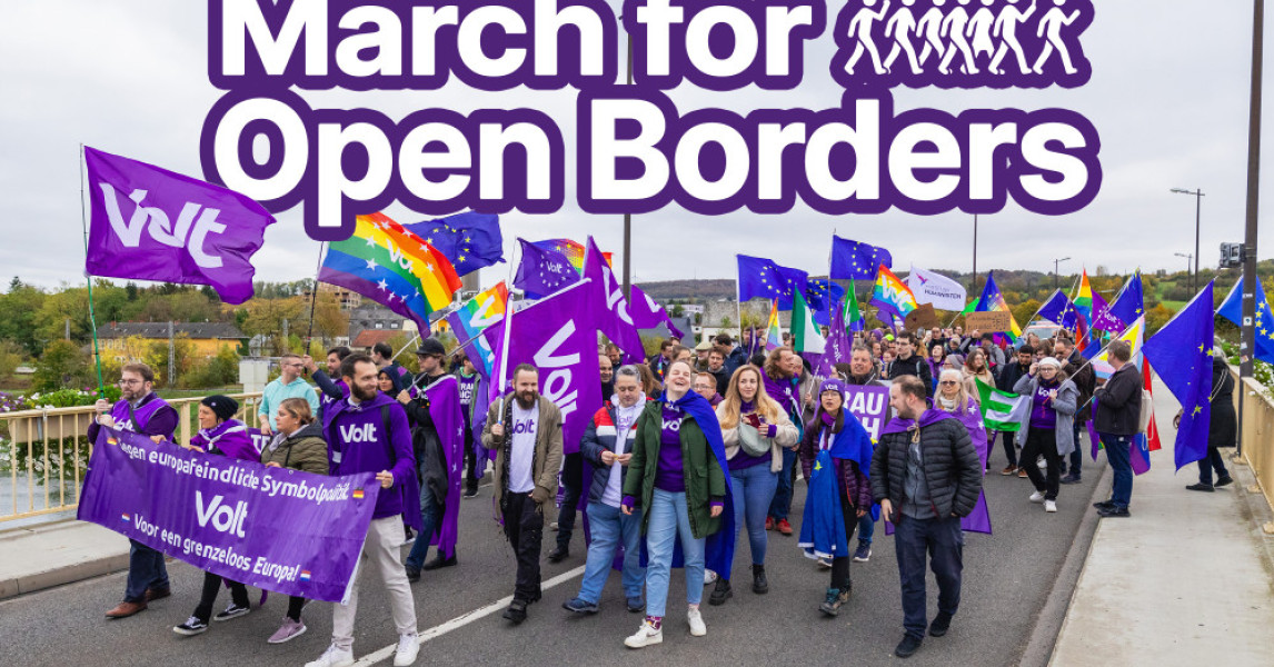 March for Open Borders 2025 – Volt Deutschland