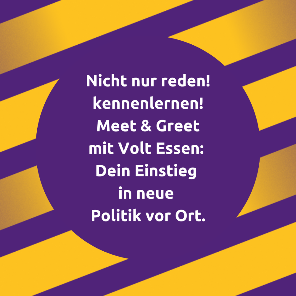 Meet & Greet Essen – Volt Deutschland