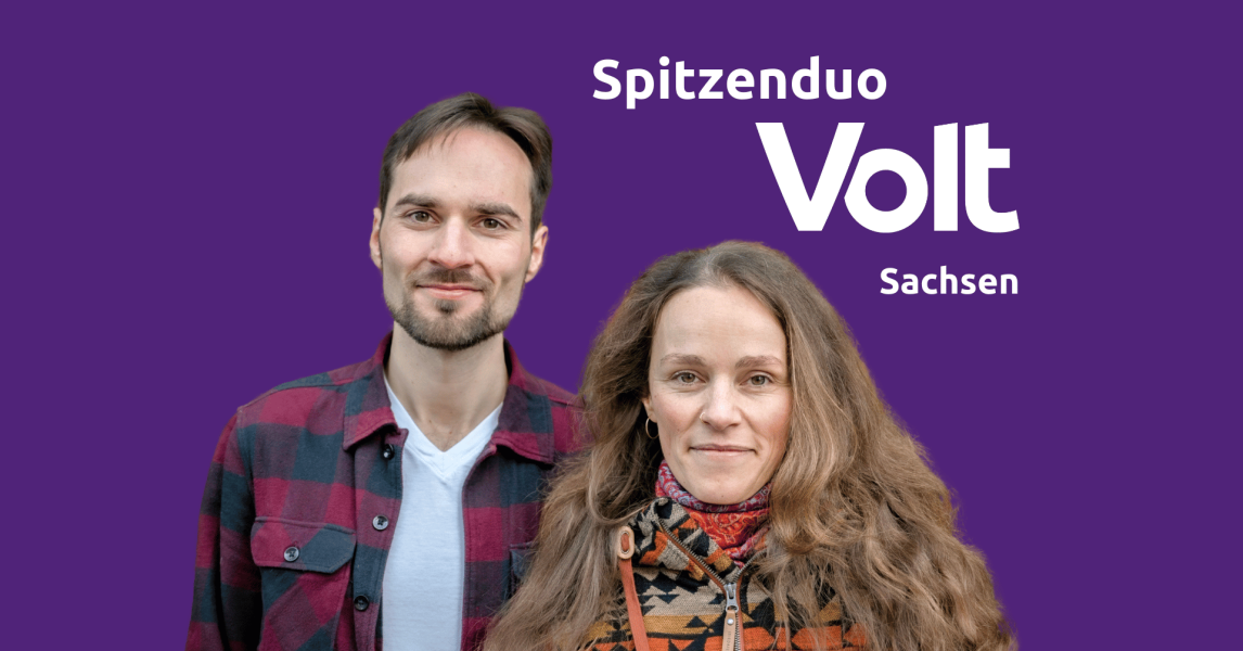 Wir sind bereit: Sina Alex & Sebastian Arndt führen Volt Sachsen in die ...