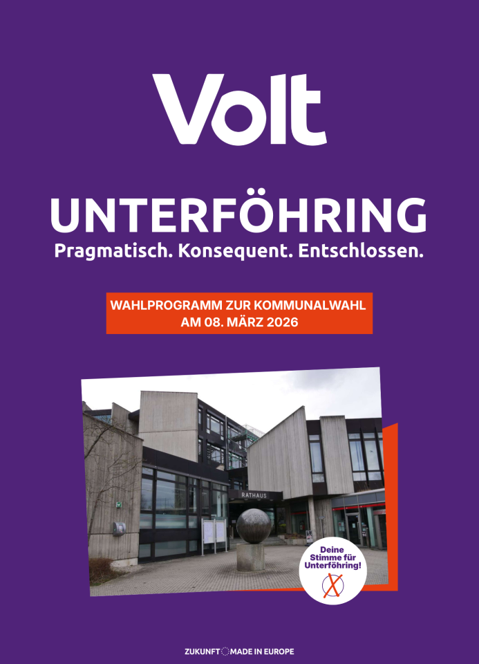Volt Unterföhring - Kommunalwahl 2026 – Volt Deutschland